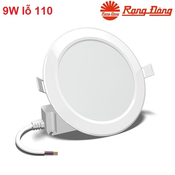 Đèn Led âm trần tròn Rạng Đông 9W lỗ khoét 110 PT04.V2 - ThietBiTaiGia.Com